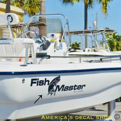 Polar Fish Master Boat Yacht Decals 2PC Set Vinyl High Quality Large 60 ...