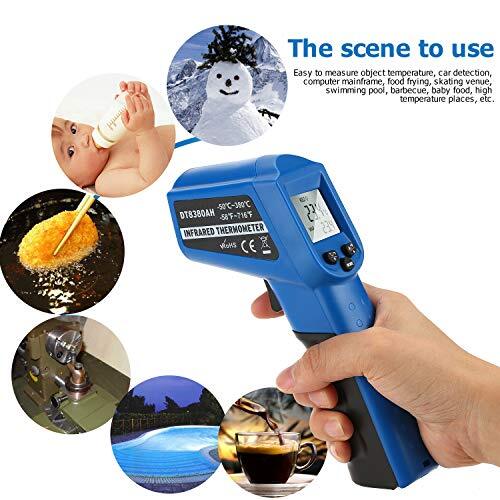 Digital IR Infrared Laser Gun Temperature Thermometer Heat Thermal ...