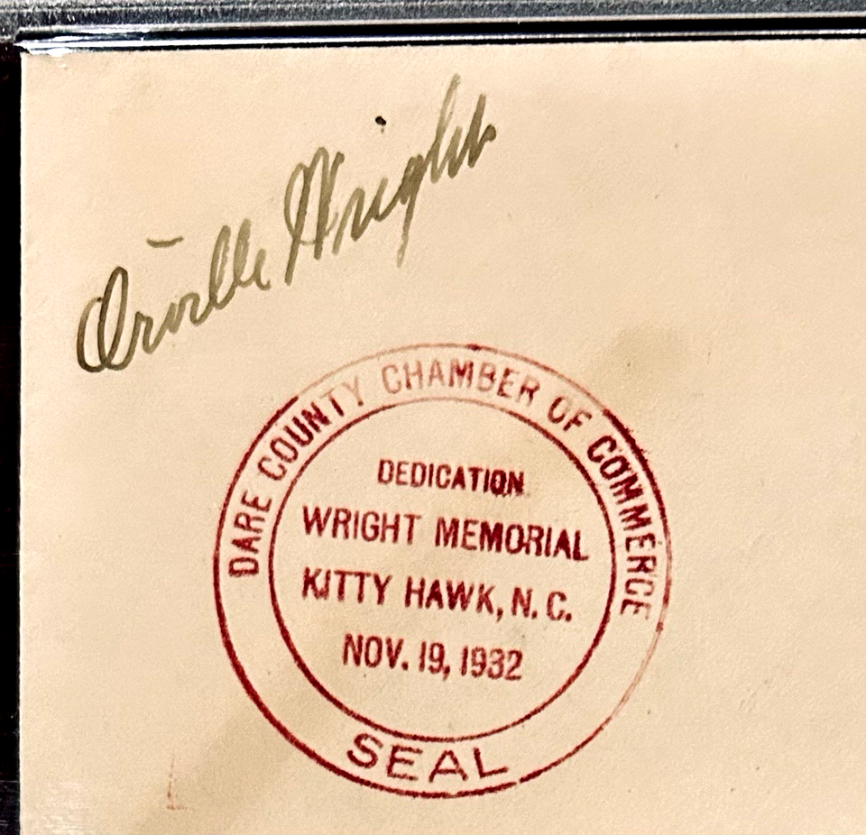 Orville Wright Signed FDC PSA/DNA Kitty Hawk NC 1932 & David McCullough ...