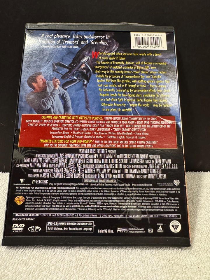 Eight Legged Freaks (Widescreen Edition) (Snap Case) - DVD - VERY GOOD | eBay