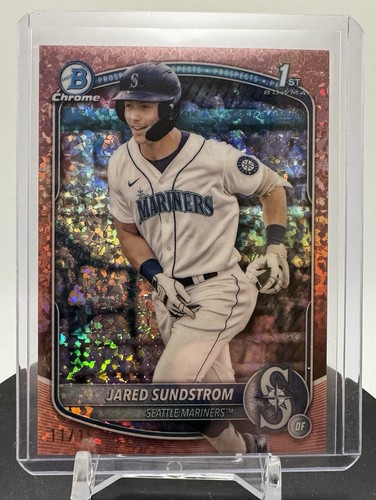 2025 Bowman Jared Sundstrom Rose Gold Mini Diamond Refractor 11/15 ...