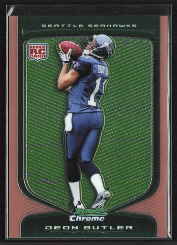 Deon Butler 2009 Bowman Chrome Rookies Bronze RC /225 #118 Seattle ...
