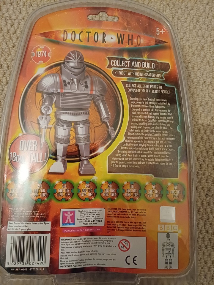 Doctor Who 5.5 Action Figure Classic Series Wave 1 2008 Zygon Set Empty ...