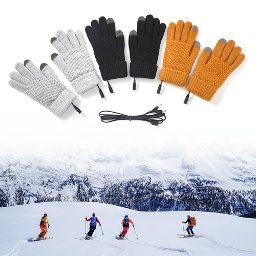 Mitaine Polyester Chauffante Doux Hiver Chauffage Rapide Doigt Complet ...