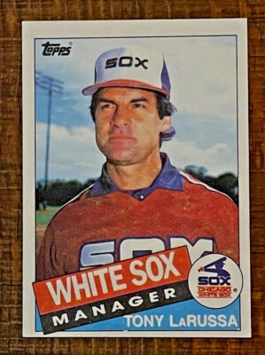 1985 Topps manager card #466 TONY LARUSSA Chicago White Sox A8 | eBay