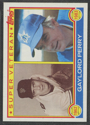 1983 Topps #464 Super Veteran Gaylord Perry Seattle Mariners Hall-of ...