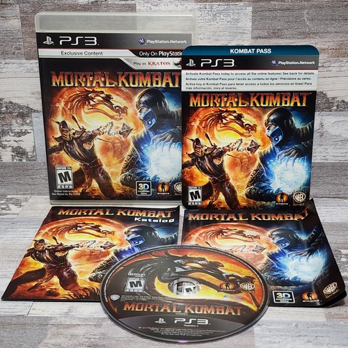 PS3 Mortal Kombat Playstation 3 w/ Kombat Pass and Manual CIB Complete ...