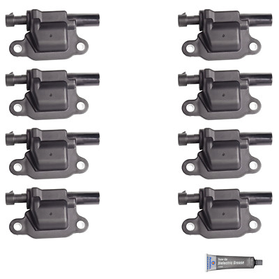 8 Pack Ignition Coil & Grease For Chevrolet 2012 2011 6.0L 5.3L 4.8L 5 ...