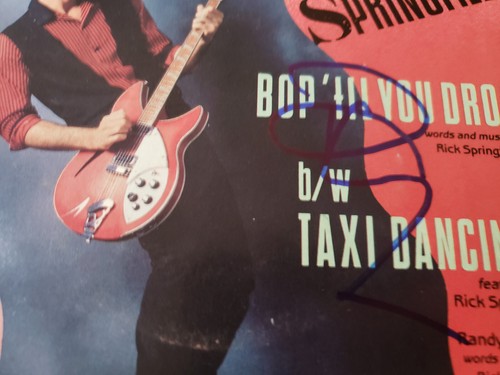 AUTOGRAPHED 1980s MINT-EXC Rick Springfield – Bop 'Til You Drop / Taxi ...