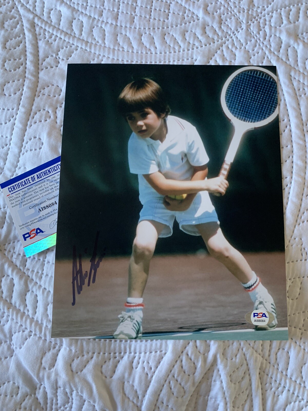 Andre Agassi SIGNED 8X10 PHOTO TENNIS PSA/DNA Authenticated COA ...