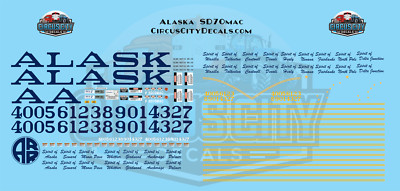 Alaska Railroad SD70mac 1:160 N Decal Set | eBay