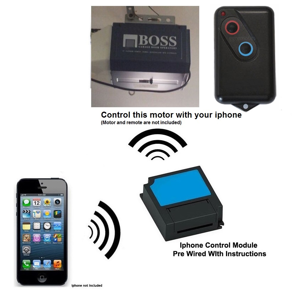 Iphone Remote Control Your BOSS BOL4 OL4 Garage Door Opener 2211-l HT4 ...