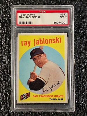 1959 Topps Baseball #342 Ray Jablonski PSA 7 | eBay