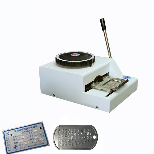 52 Characters Steel Metal Dog Tag ID Card Military Embosser DIY ...