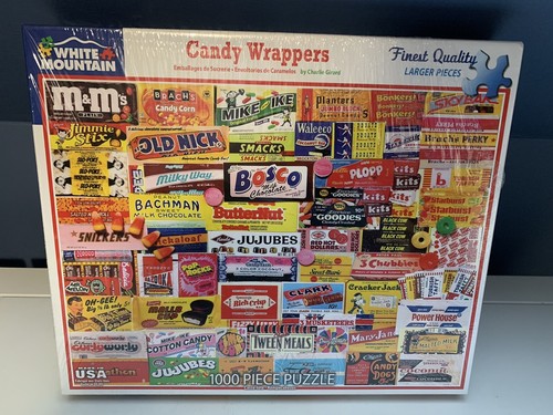White Mountain CANDY WRAPPERS JIGSAW PUZZLE 1000 Larger Pieces 24x30 ...