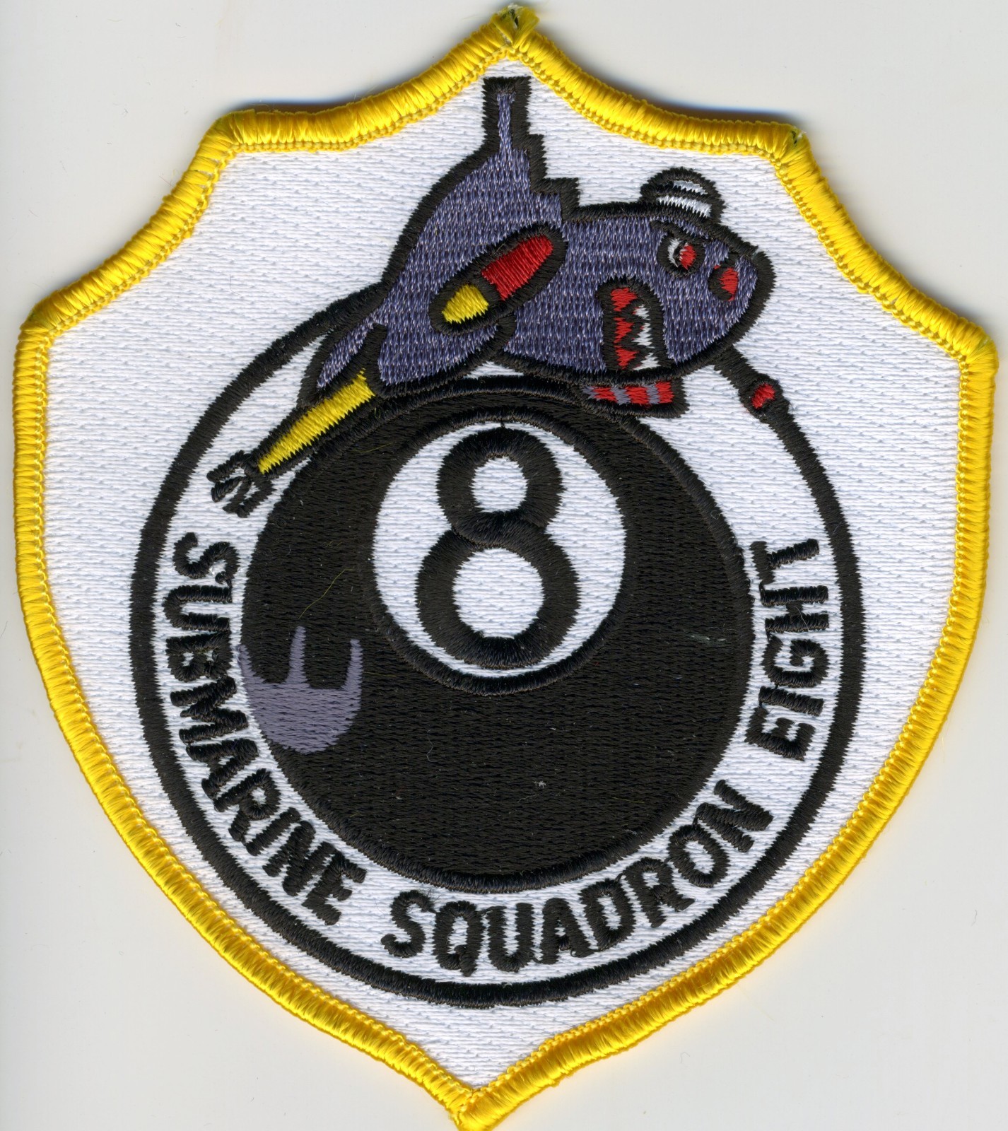Submarine Squadron Eight (SubRon 8) - Eight Ball - BC Patch - Cat No ...