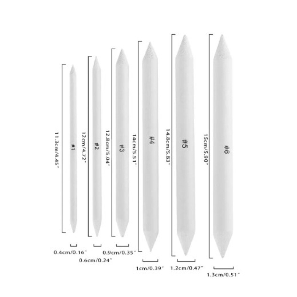 3PCS Moderate Softness and Hardness Paper Eraser Paper Rolling Pen ...