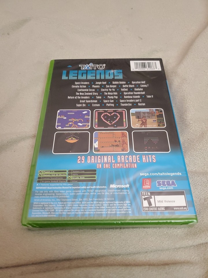 Taito Legends - Xbox - Brand New Sealed 10086640663 | eBay