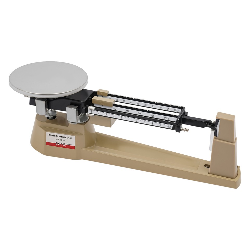 Triple Beam Scale, 2610G/0.1g Triple Beam Mechanical Balance Scale Lab ...
