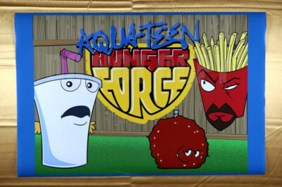 Aqua Teen Hunger Force Master Shake Frylock Meatwad TV Poster 24X36 New ...