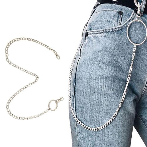 Rock Big Ring Wallet Chain Belt Pants KeyChain Hip Hop Jewelry Key ...