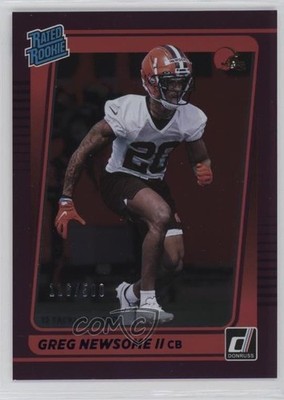 2021 Panini Donruss Rated Season Stat Line /500 Greg Newsome II #341 ...