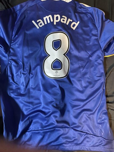 LAMPARD #8 CHELSEA 2007 2008 Home Jersey Original UCL Final Match day ...