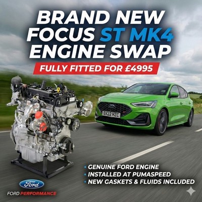 New Genuine Ford Focus ST Mk4 2.3 EcoBoost Engine Supply & Fit Service ...