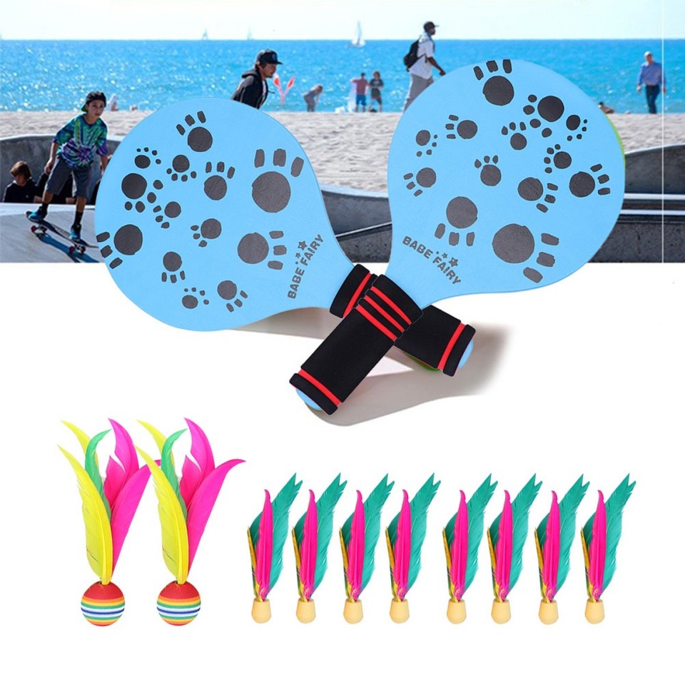 Mini Badminton Racket Outdoor Racquet Game Cricket Ball Shuttlecock ...