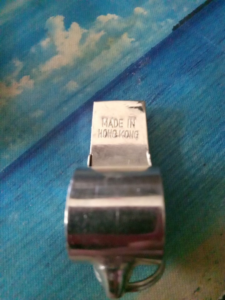 Vintage Metal Whistle on Ring P.S.G. 602 Made in Hong Kong Works Great ...