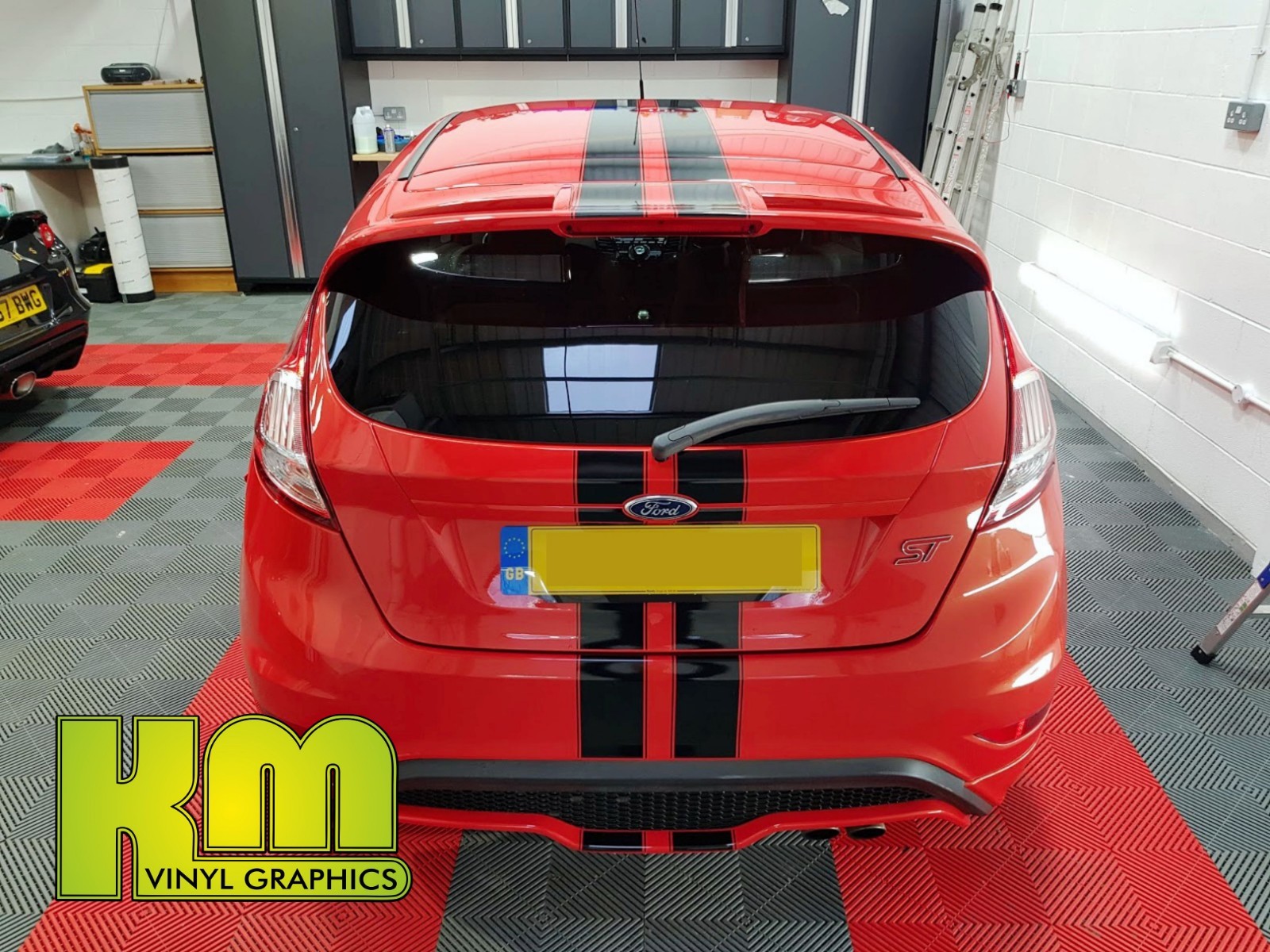 FORD FIESTA MK7 - ST Style Roof Bonnet and Boot Stripes - Various ...