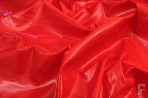 PVC Shiny Stretch Fabric - 1 Way Natural Stretch - PU Coated - width ...