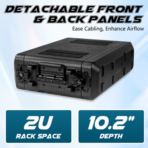 Road/Rack Case 6RU Lockable 10.2in Deep 3-Space Flight Case for DJ ...