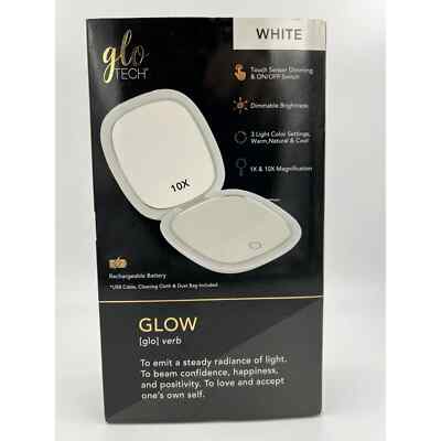 Glo Tech LED Compact Mirror WHITE 1 Count | eBay Australia