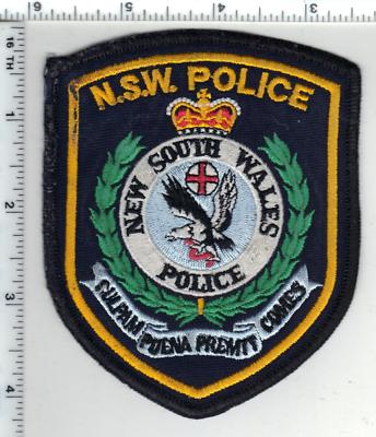 New South Wales Police (Australia) Uniform Take-Off Wide Shoulder Patch ...