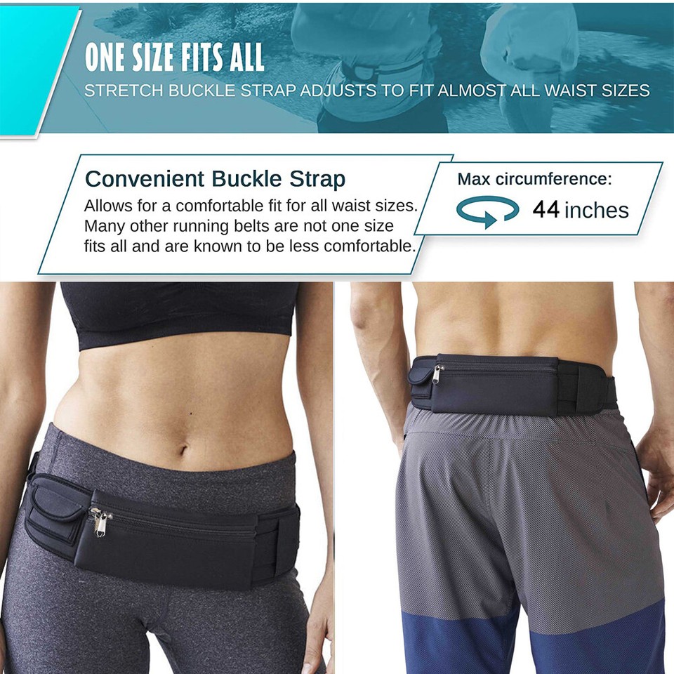 Running Belt Jogging Waist Bag Fanny Pack Phone Holder Pouch Men Women ...