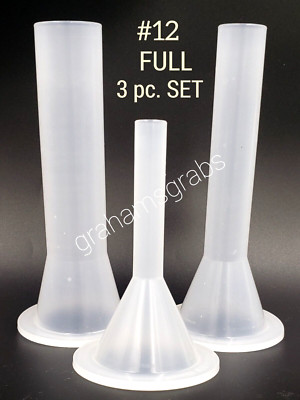#12 UNIVERSAL SAUSAGE STUFFING STUFFER TUBE 3 PIECE SET FOR MEAT ...