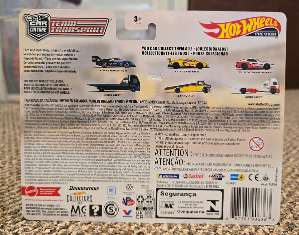 Hot Wheels - Car Culture - Team Transport - Corvette C8-R & Carry On ...