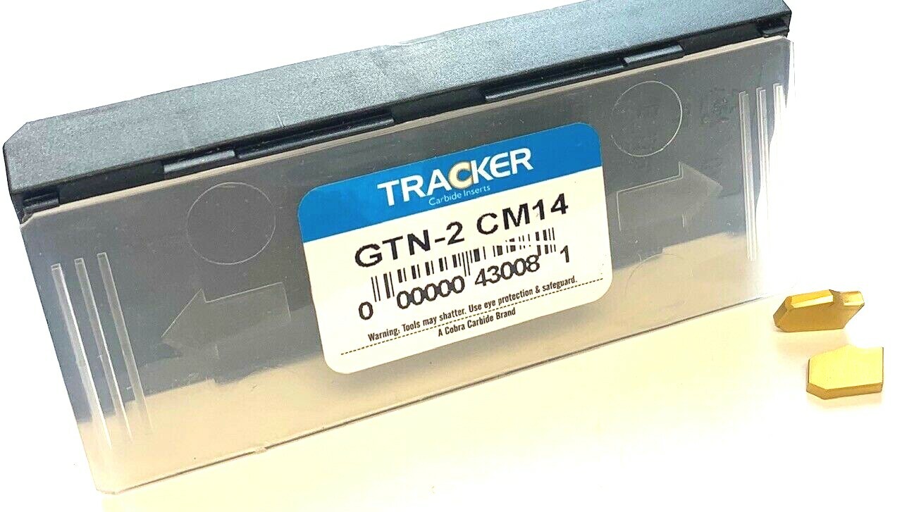 TRACKER GTN-2 CM14 CARBIDE INSERTS TiN COATED - PACK OF TEN | eBay