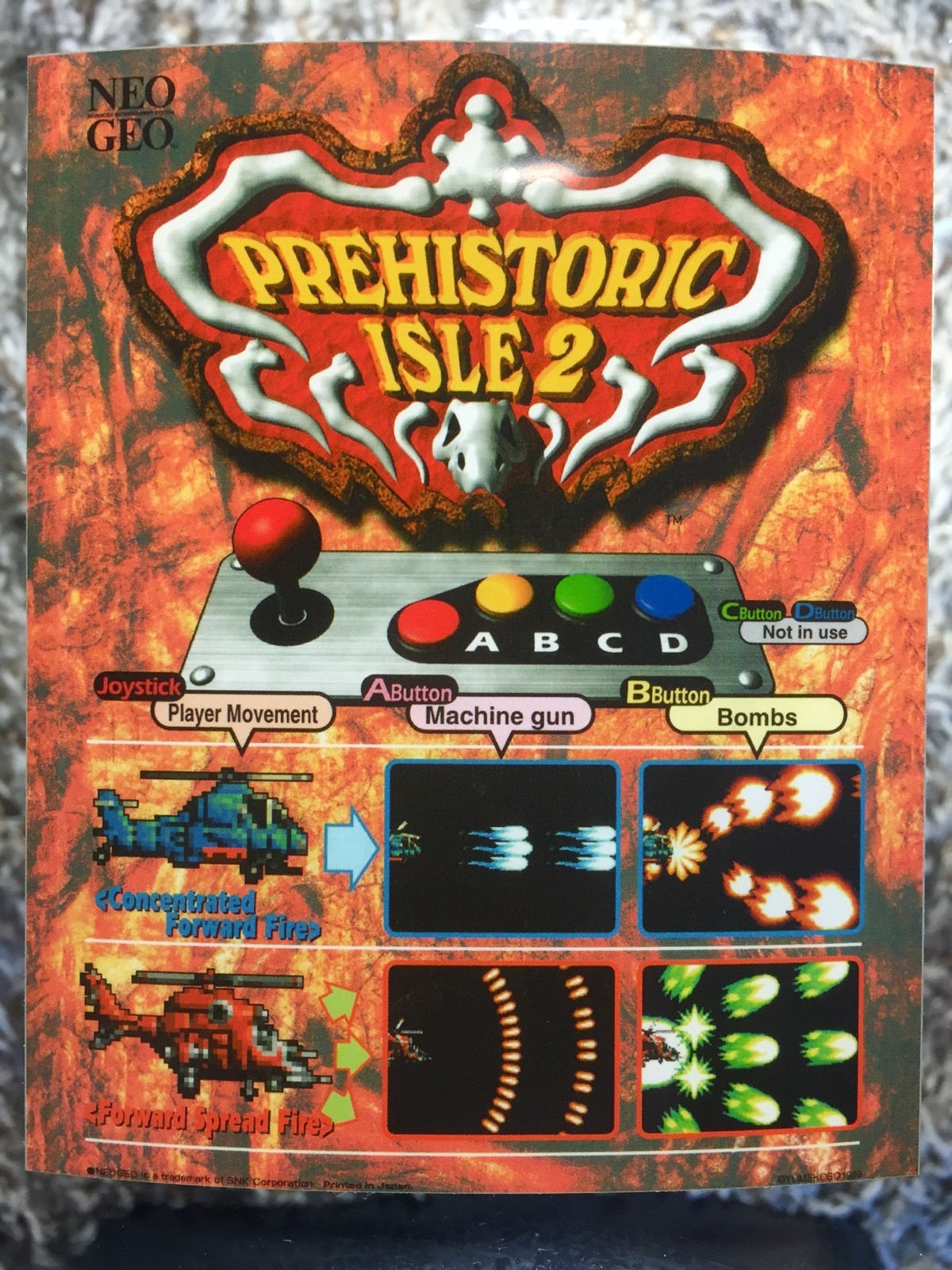 Prehistoric Isle 2 Neo Geo Mini Arcade Marquee | eBay