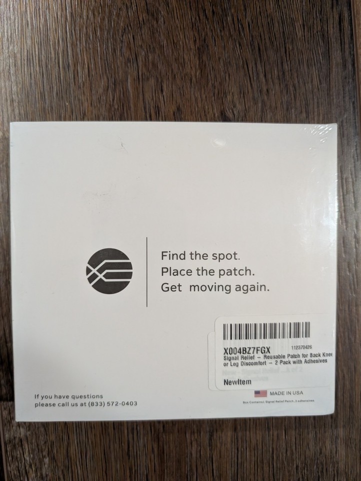 Signal Relief Technology Pain Relief Patch 2 Patches 6 Adhesives NEW ...