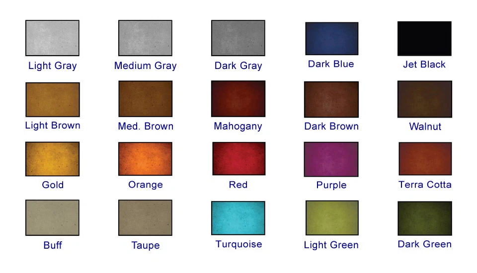Concrete Countertop Stain Colors