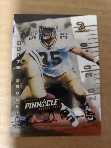 Keith Brooking 1998 Pinnacle Auto RC/500 Georgia Tech Falcons !!! | eBay