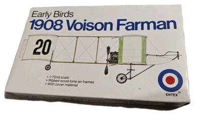 Early Birds 1908 Voison Farman Plane Model Kit From Entex | eBay