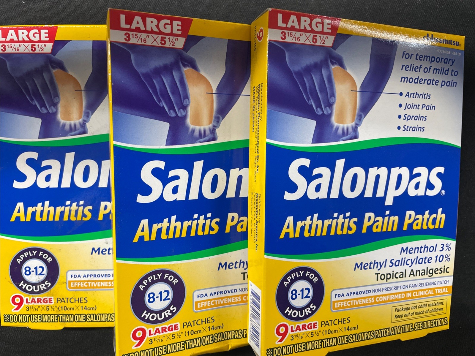 Salonpas Arthritis Pain Patch. ( 3 Boxes Of 9) | eBay