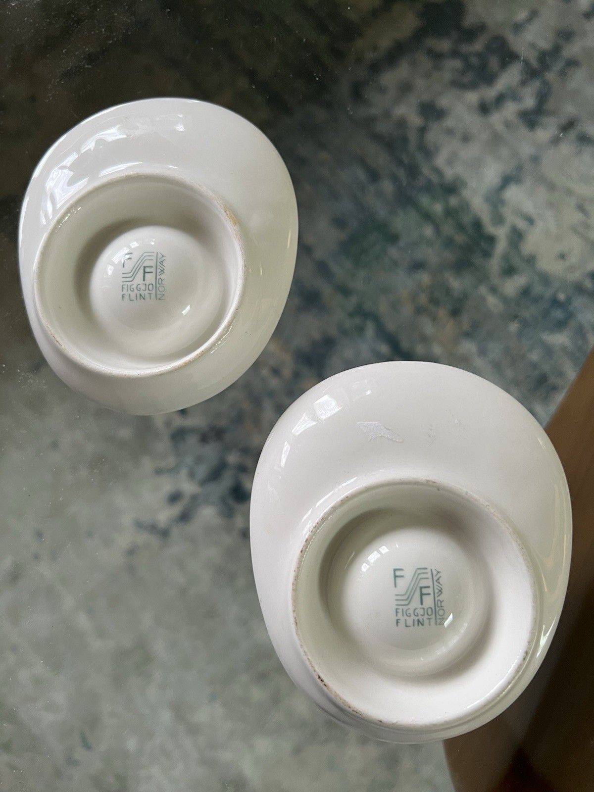 Set of 2 Figgjo Flint “Annemarie” MCM Egg Cups Made in Norway ...