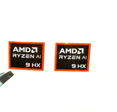 2 x AMD RYZEN AI 9HX Desktop / Laptop Sticker Label 19mm x 16mm | eBay