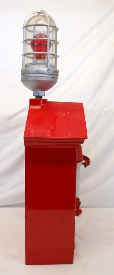 💥 early GAMEWELL Fire Alarm Pull Station Call Box w/ Red Light Restored ...
