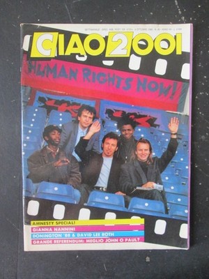 CIAO 2001 40 1988 GIANNA NANNINI DAVID LEE ROTH JIM MORRISON [D18] | eBay