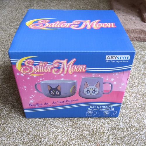 Sailor Moon Breakfast Set Mug + Bowl Luna & Artemis ABYSTYLE (see notes ...